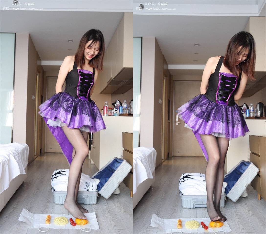 [袜啵啵]积分限定作品 NO.004 熊熊-板鞋、白棉袜、白丝（花絮版）_我就爱meijiao-美足美脚套图